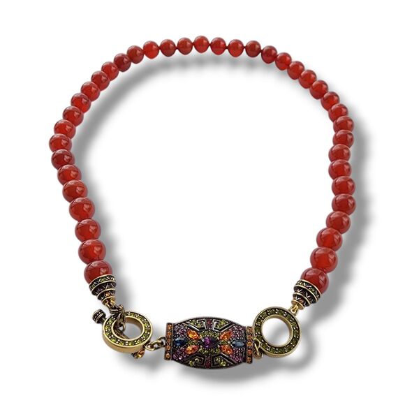 Heidi Daus | Jewelry | Heidi Daus Red Carnelian Beaded Crystal ...
